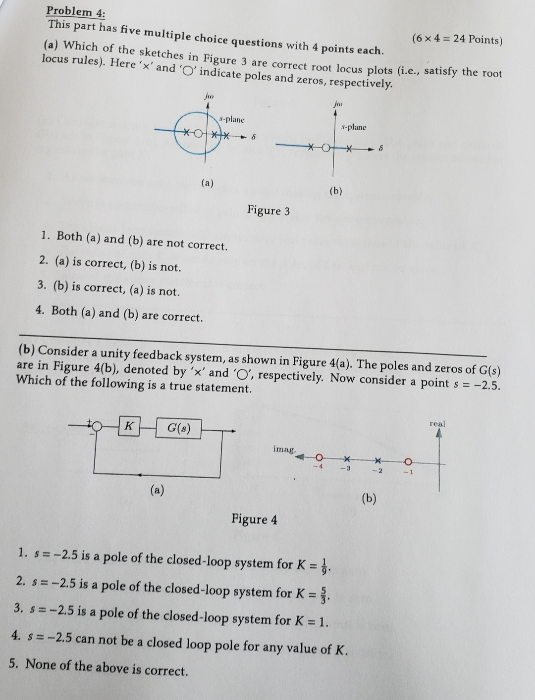 Solved Problem 4:This part has five multiple choice | Chegg.com