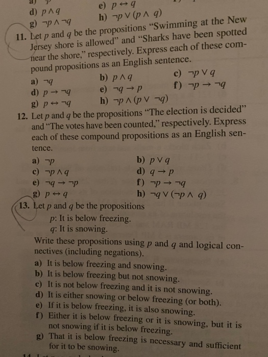 Solved 25. Write each of these statements in the form "if p, | Chegg.com