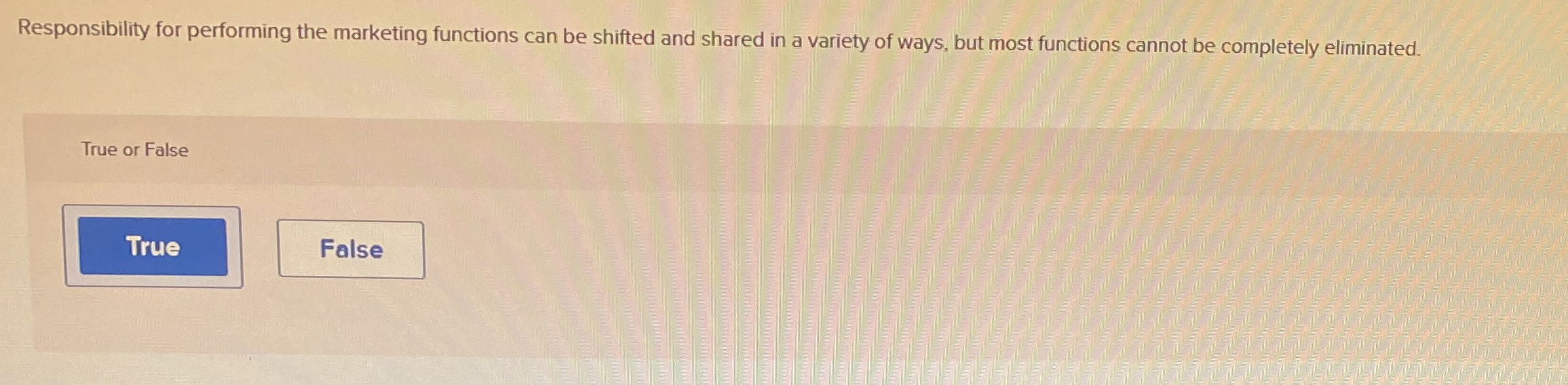 Solved Responsibility for performing the marketing functions | Chegg.com