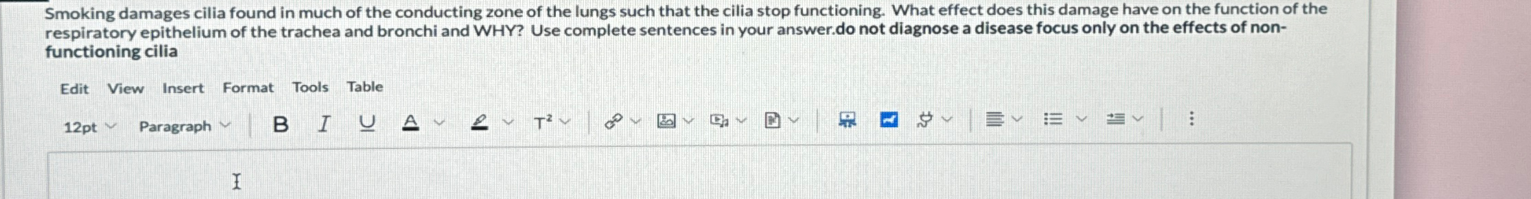 Solved Smoking damages cilia found in much of the conducting | Chegg.com