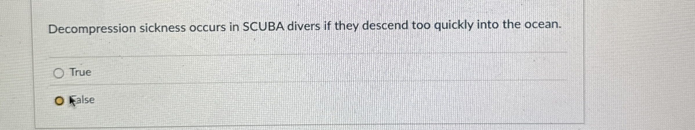 Solved Decompression sickness occurs in SCUBA divers if they | Chegg.com