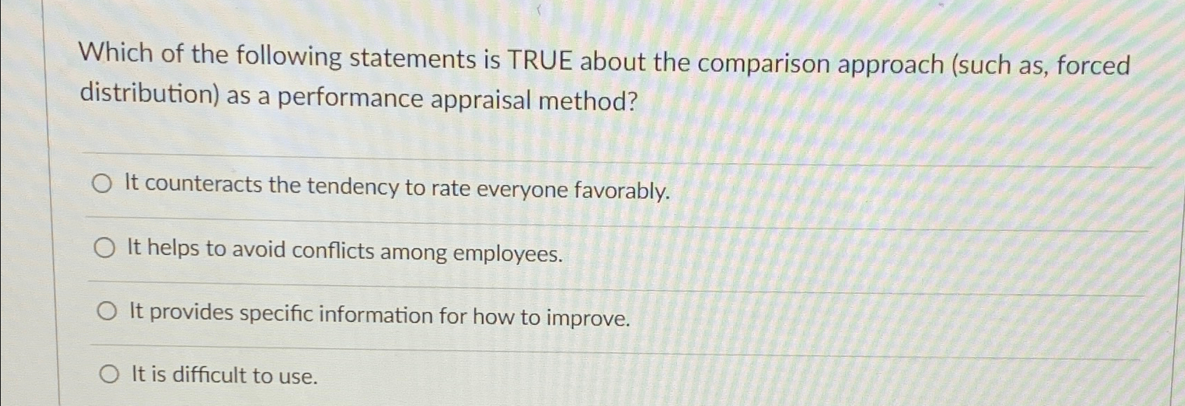 Solved Which of the following statements is TRUE about the | Chegg.com