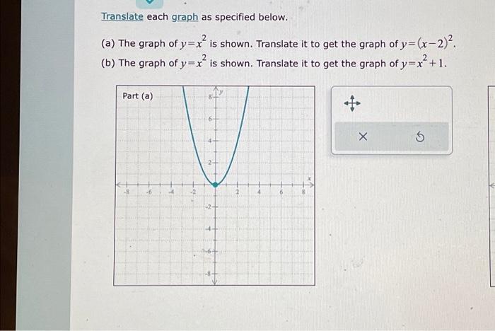 Solved Translate each graph as specified below. (a) The | Chegg.com