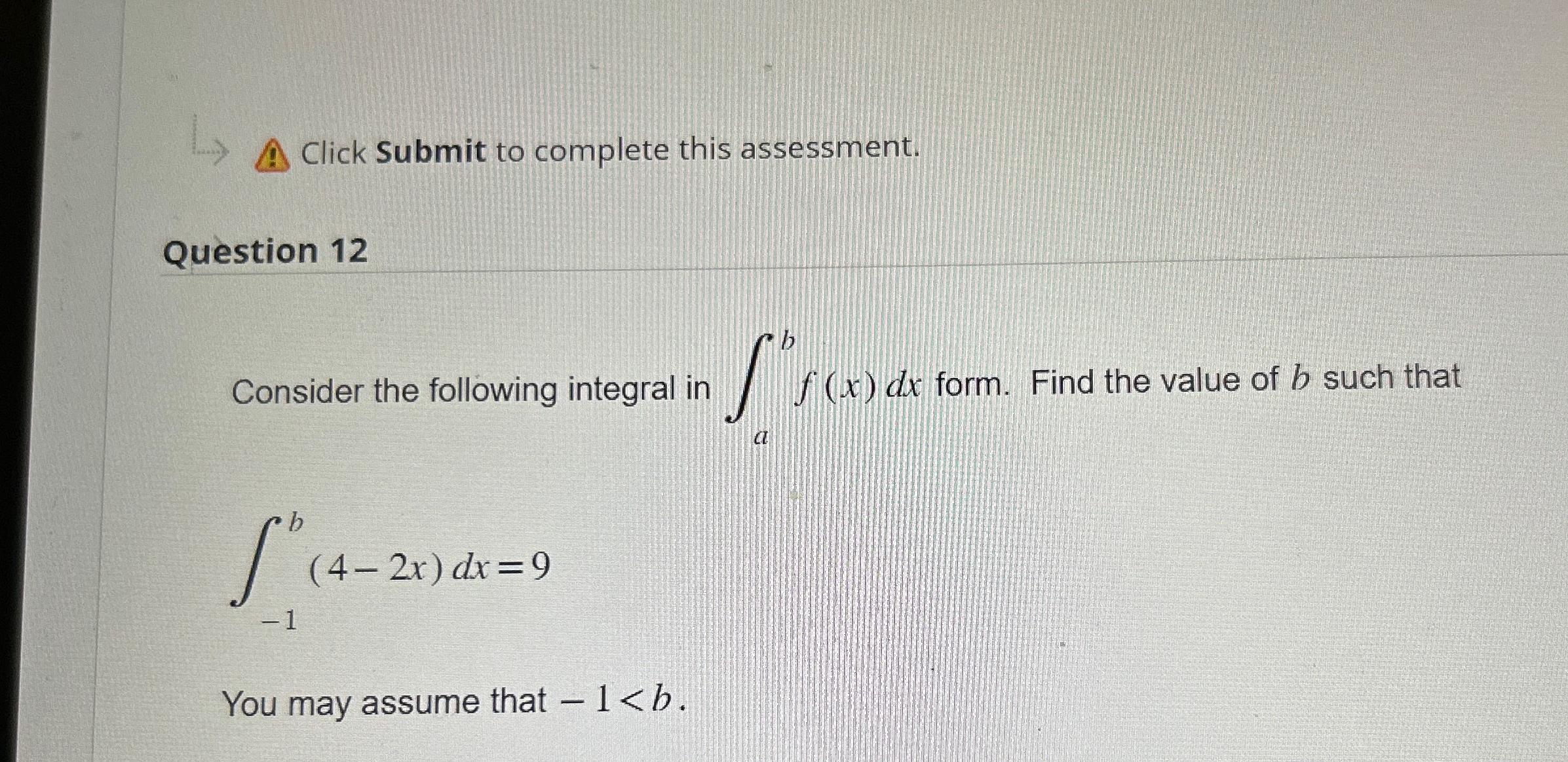 Solved Click Submit to complete this assessment.Question | Chegg.com