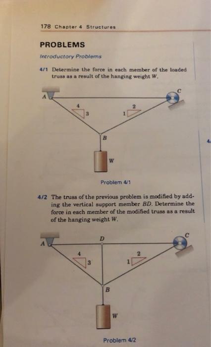 Solved 178 Chapter 4 Structures PROBLEMS Introductory | Chegg.com