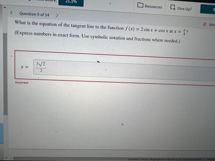 Solved Find a and b if an equation of the tangent line to | Chegg.com