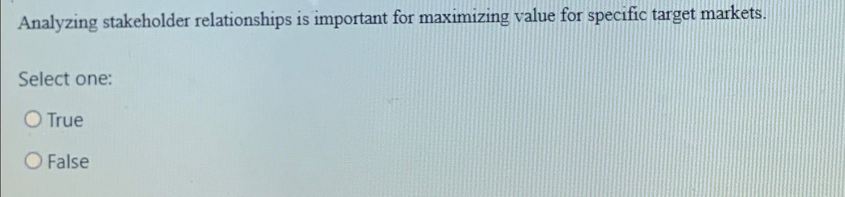 Solved Analyzing stakeholder relationships is important for | Chegg.com