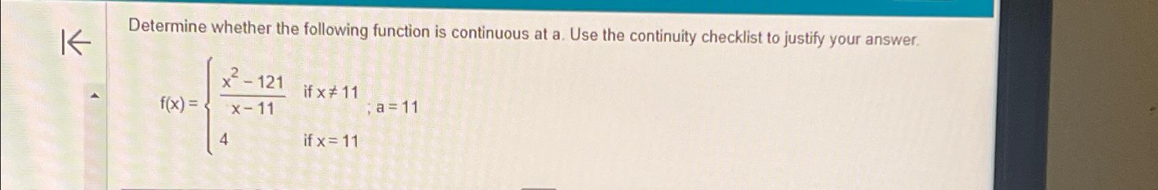 Solved Determine whether the following function is | Chegg.com