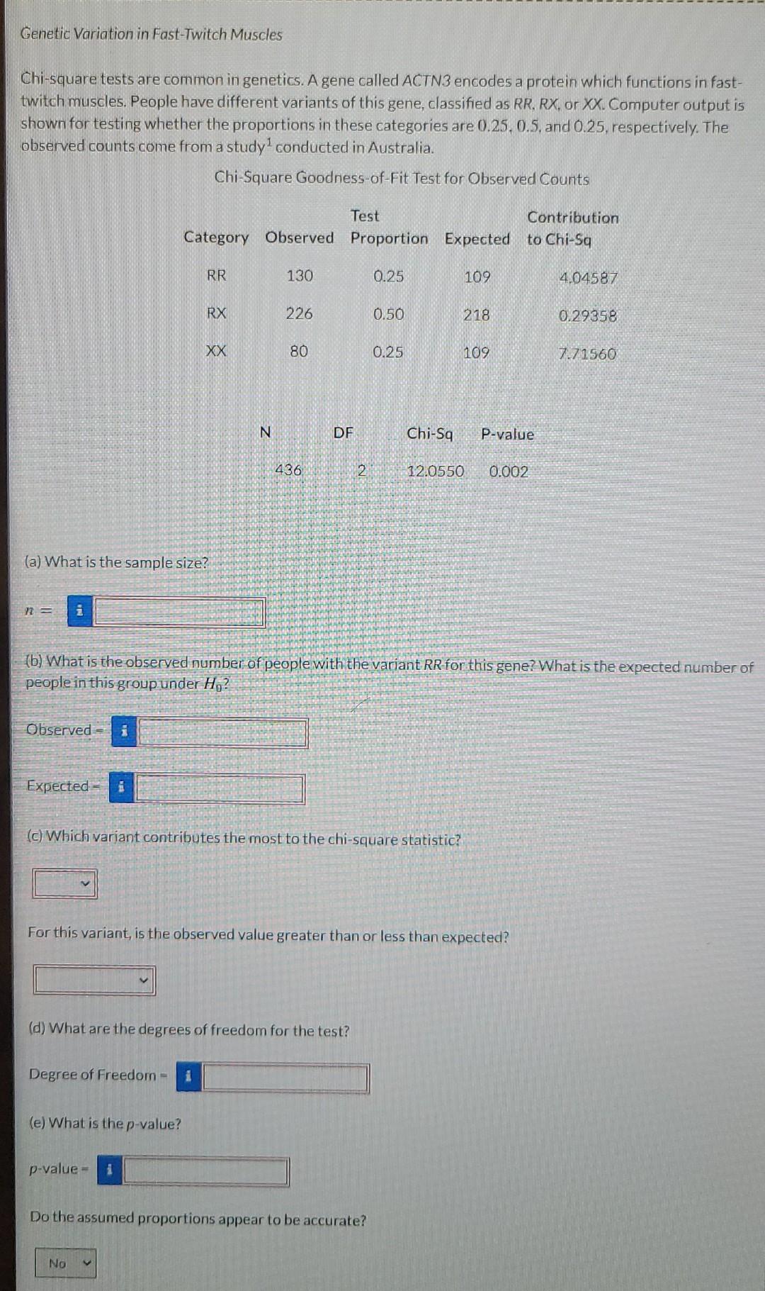Solved Find the expected counts in each category using the | Chegg.com