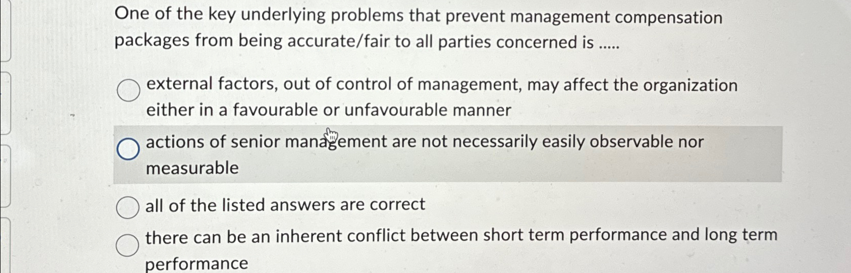 Solved One of the key underlying problems that prevent | Chegg.com