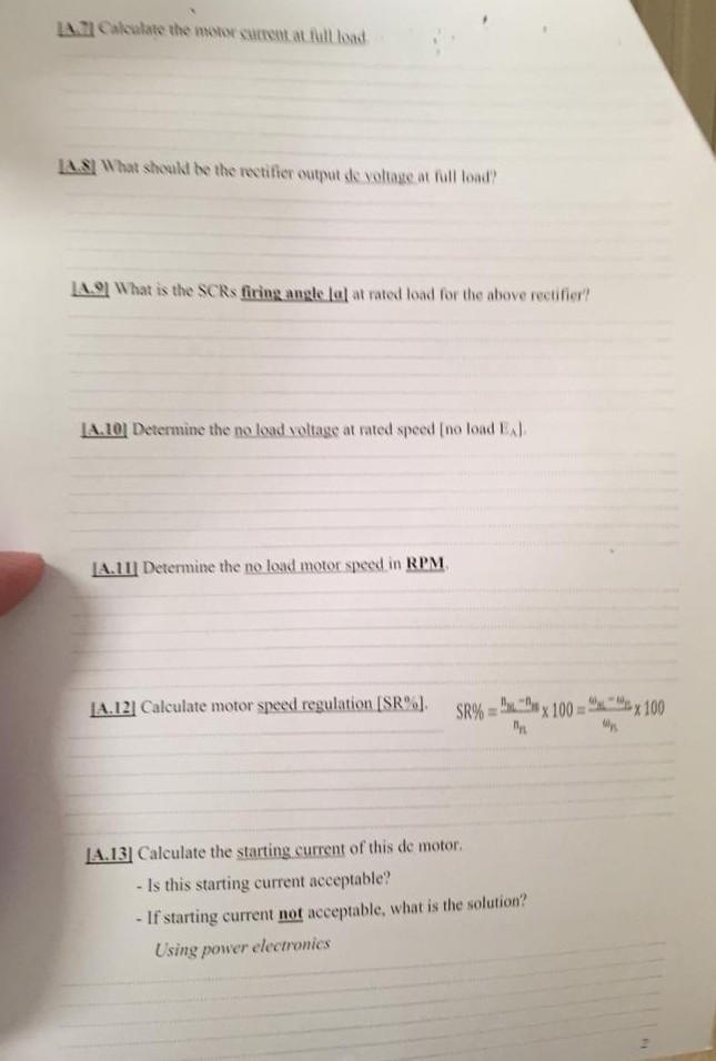 Solved Show your calculations 【II Full Bridge SCR rectifier | Chegg.com