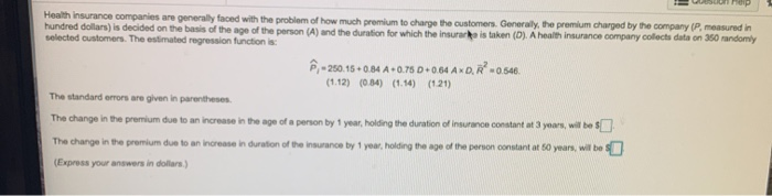 Solved Health insurance companies are generally faced with | Chegg.com