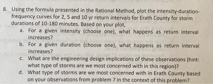 8. Using the formula presented in the Rational | Chegg.com