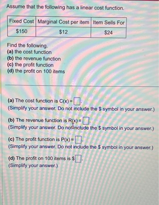 Solved Suppose a cosi-benefit model is given by | Chegg.com