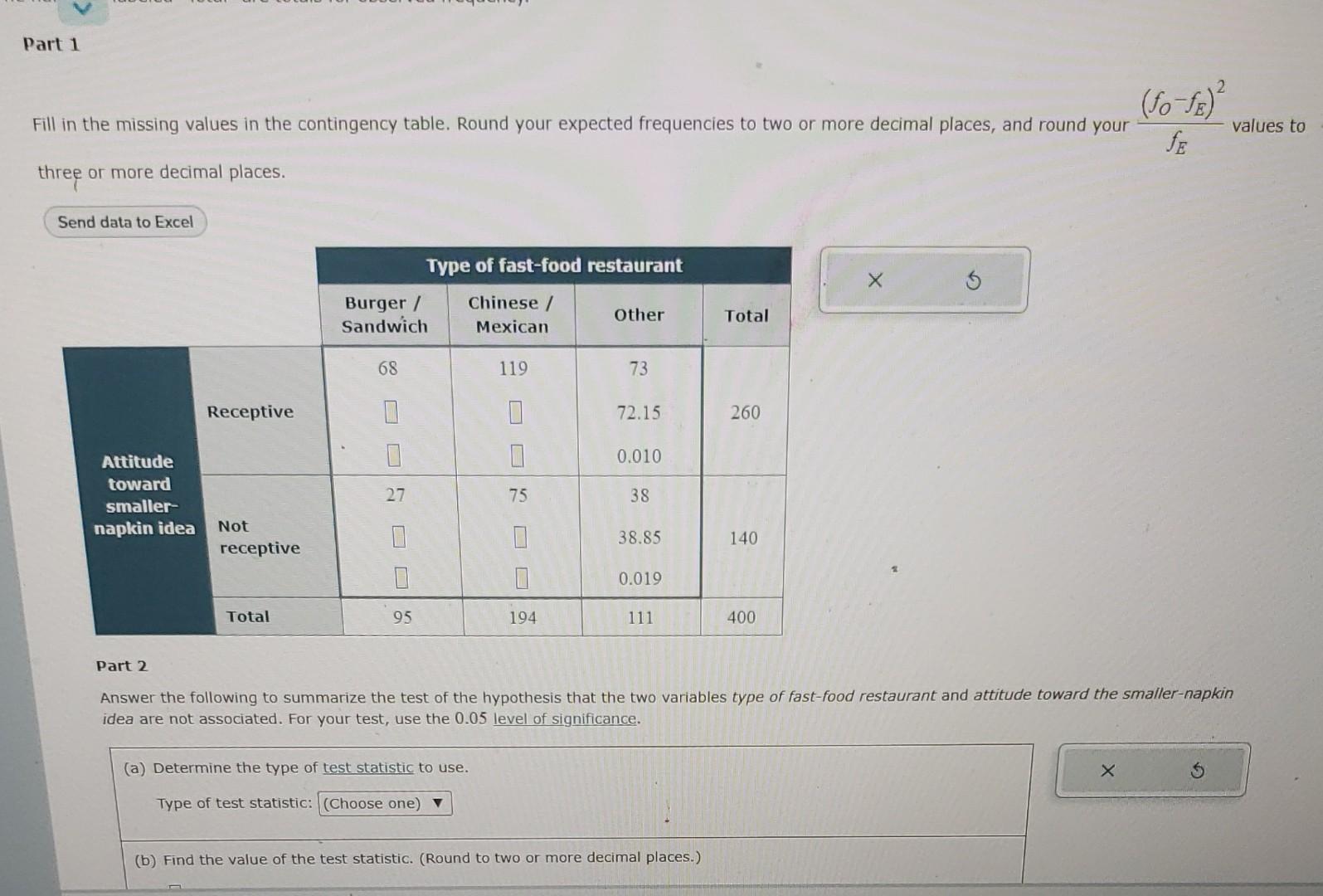 Solved ast-food restaurants may be able to decrease yearly | Chegg.com