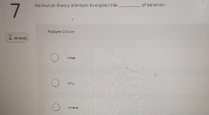 Solved Attribution theory attempts to explain the of | Chegg.com