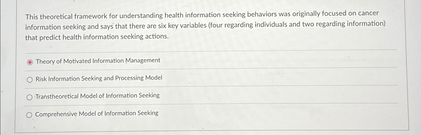 Solved This theoretical framework for understanding health | Chegg.com