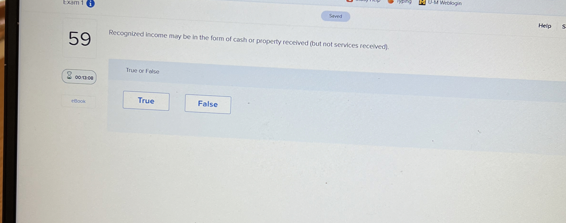 Solved Recognized income may be in the form of cash or | Chegg.com
