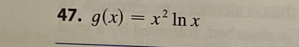 Solved Find the critical numbers of the function.g(x)=x2lnx | Chegg.com