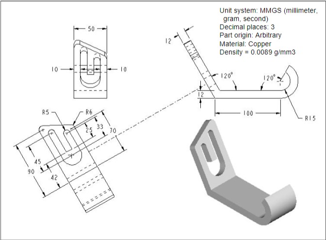 Show steps with functions in solidworks and the smart | Chegg.com