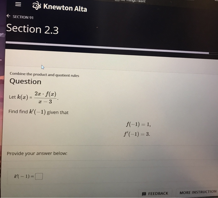 Solved o Knewton Alta + SECTION 91 Section 2.3 Combine the | Chegg.com