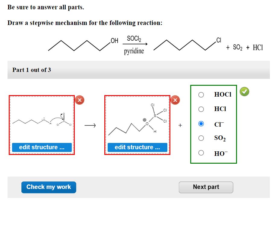 Solved Be ﻿sure to ﻿answer all parts.Draw a stepwise | Chegg.com