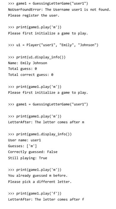 Solved In Python, You can use only two class names for this | Chegg.com