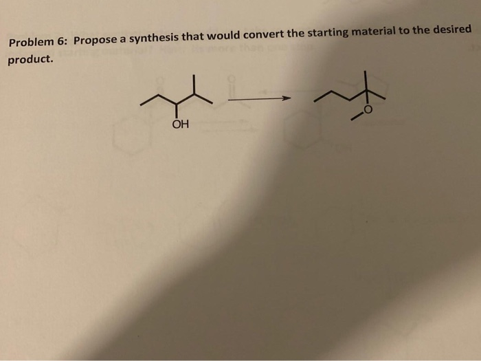 Solved propose a synthesis that would convert the starting | Chegg.com