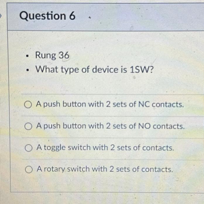 Solved What type of device is 1SW ? A push button with 2 | Chegg.com