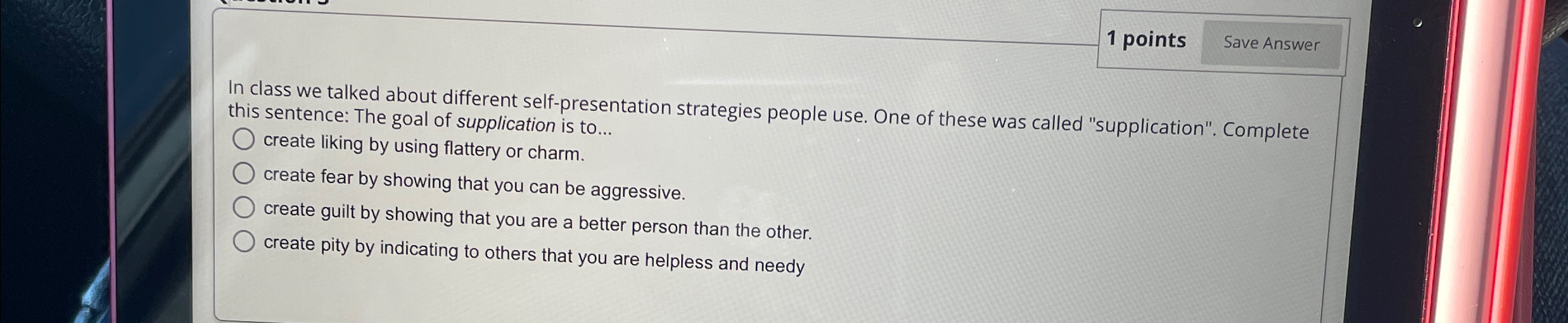 Solved 1 ﻿pointsIn class we talked about different | Chegg.com