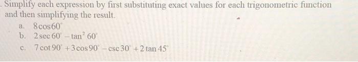 Solved 18. Simplify each expression by first substituting | Chegg.com
