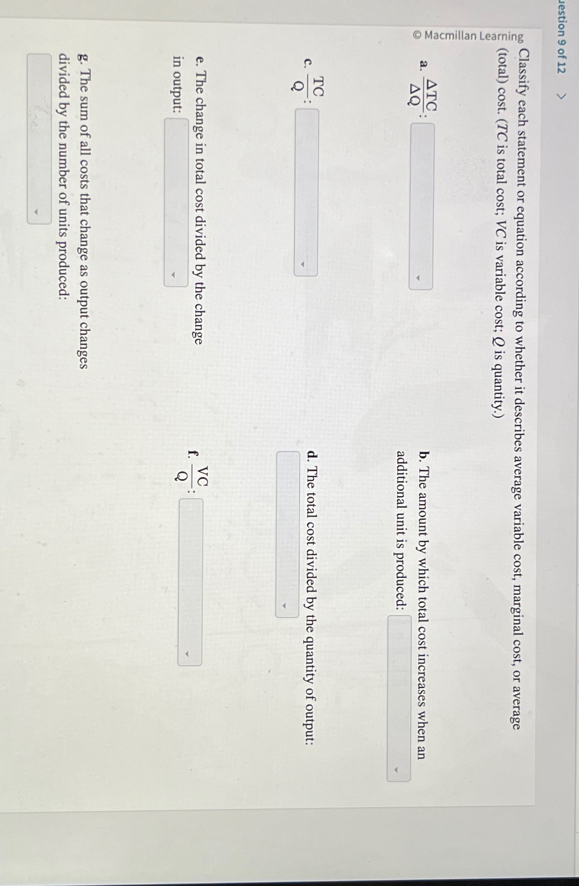Solved Jestion 9 ﻿of 12Classify each statement or equation | Chegg.com