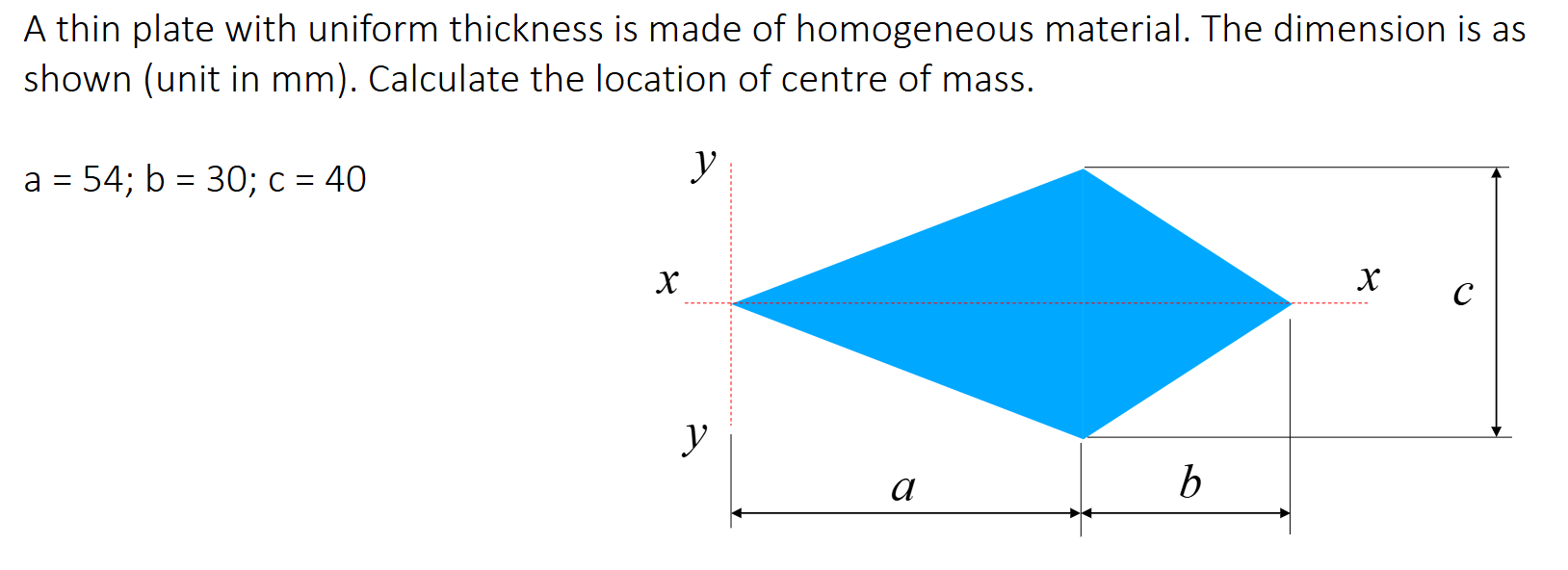Solved A thin plate with uniform thickness is made of | Chegg.com