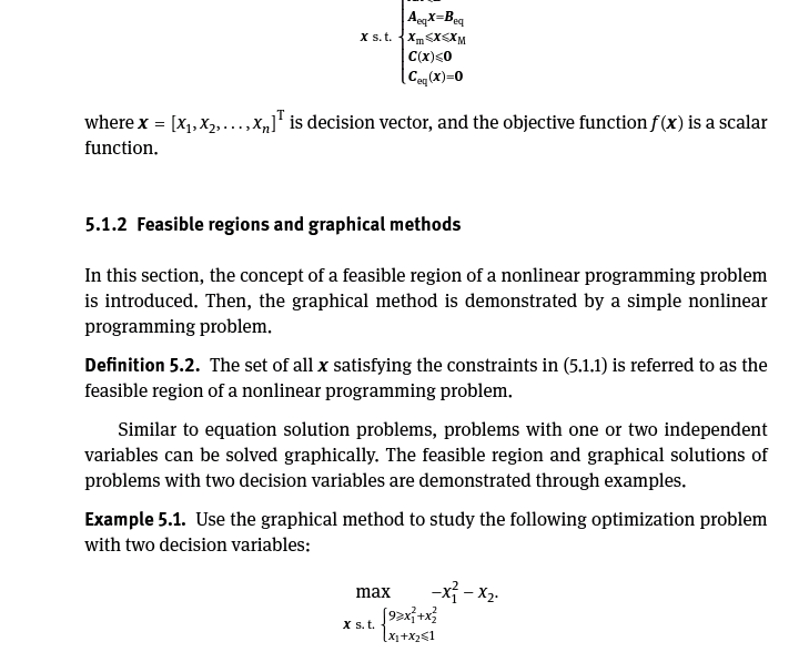 Solved AeqX-Beq X s.t. XmXXM C(x)