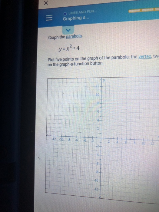 Solved X O LINES AND FUN... Graphing a... Graph the | Chegg.com