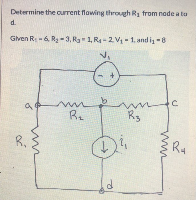 Solved Determine the voltage Vbd across resistor R2. Give R1 | Chegg.com