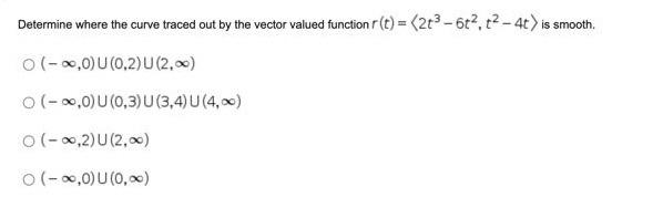 Solved Determine where the curve traced out by the vector | Chegg.com