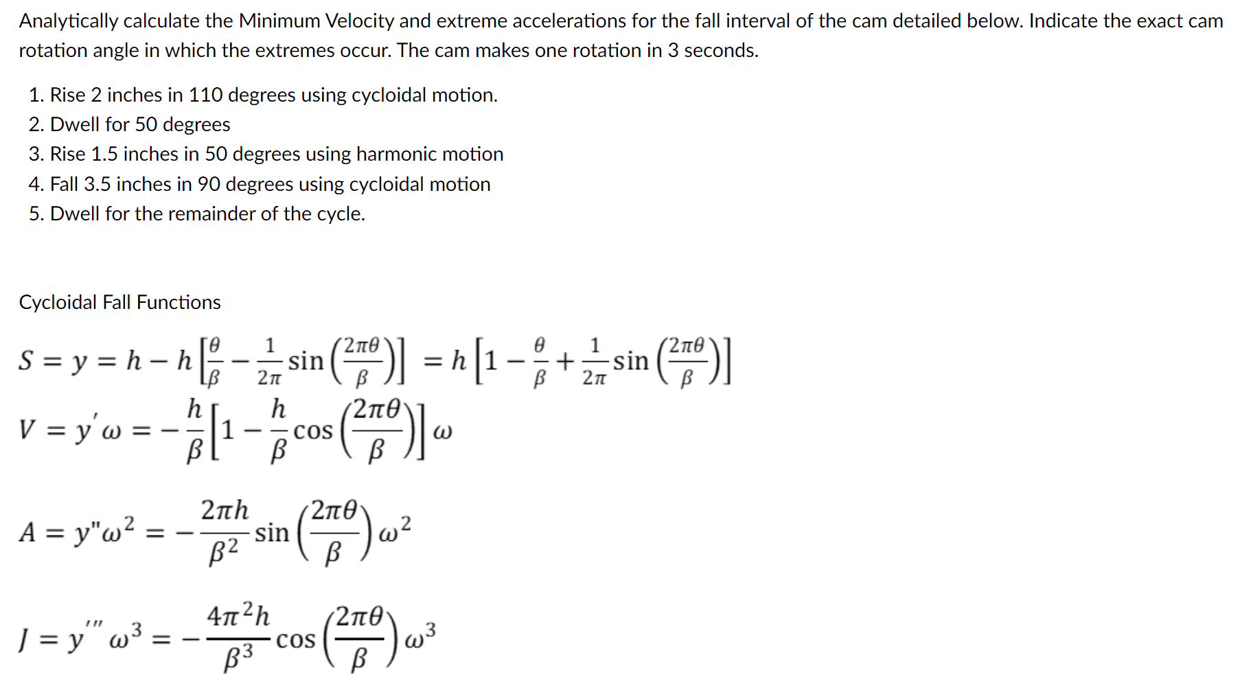 Solved Analytically calculate the Minimum Velocity and | Chegg.com