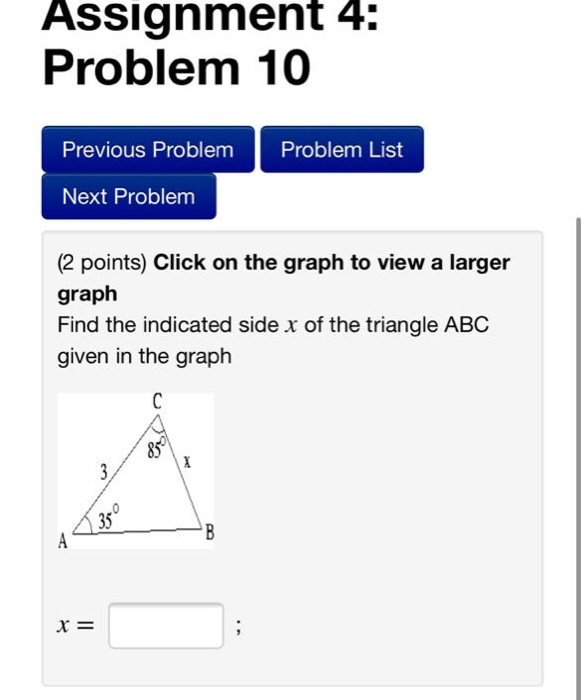 Solved Assignment 4: Problem 10 Previous Problem Problem | Chegg.com