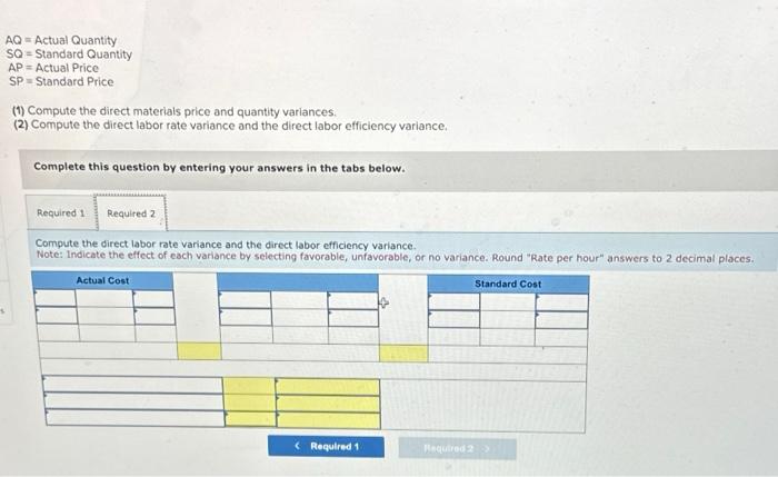 Solved 5 Exercise 23-11 (Static) Direct materials and direct | Chegg.com