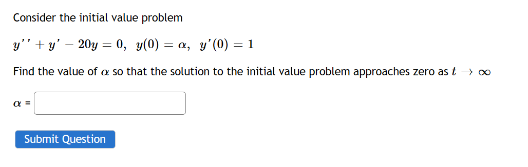 Solved Consider the initial value | Chegg.com