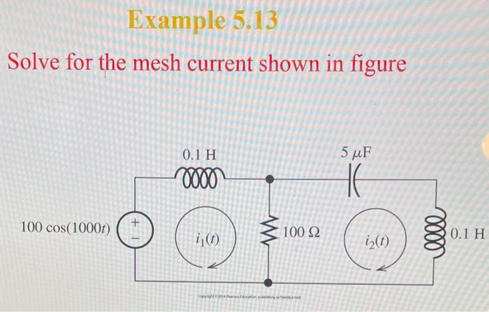 Solved Solve for the mesh current shown in figure | Chegg.com