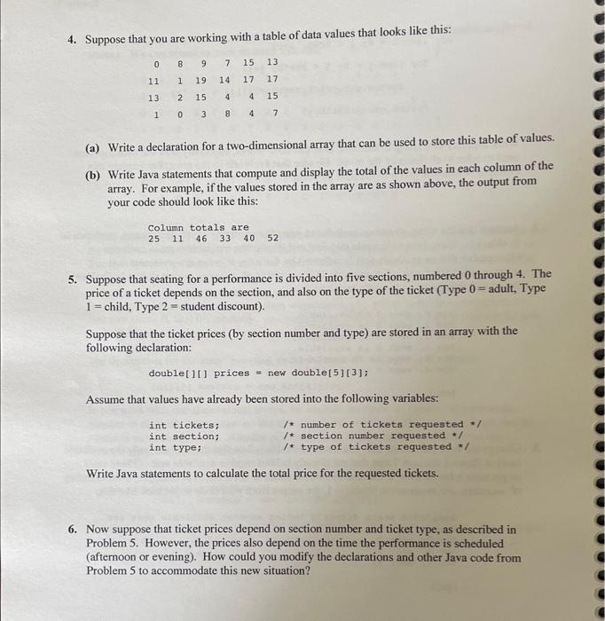 Objectives The Arrays That You Have Worked With In