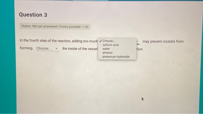 Solved Question 3 Status: Not yet answered Points possible: | Chegg.com