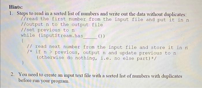 Solved Lab Objectives: Write java programs that - Read from | Chegg.com
