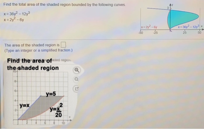 Solved Find the total area of the shaded region bounded by | Chegg.com Solved Find the total area of the shaded region bounded by | Chegg.com