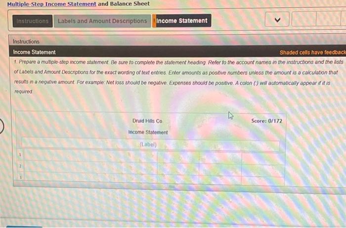 The following selected accounts and their current | Chegg.com
