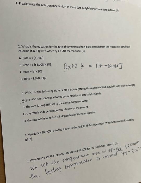 Solved 1. Please write the reaction mechanism to make | Chegg.com Solved 1. Please write the reaction mechanism to make | Chegg.com