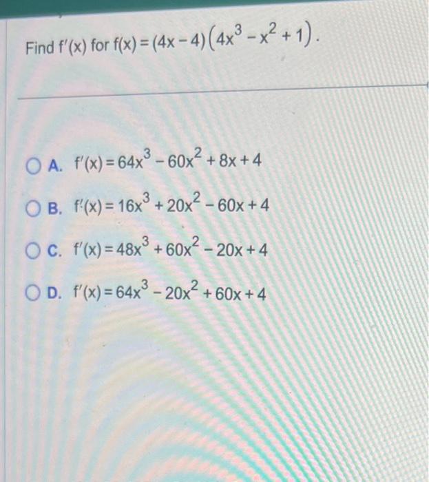 Solved x) for f(x)=(x2+2)3 | Chegg.com