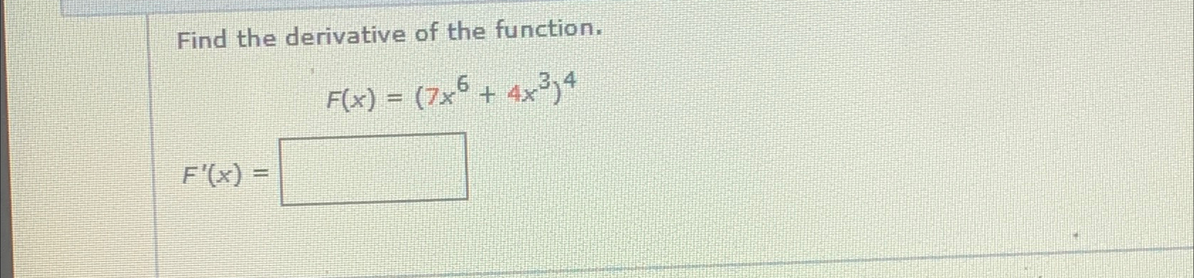 Solved Find the derivative of the | Chegg.com